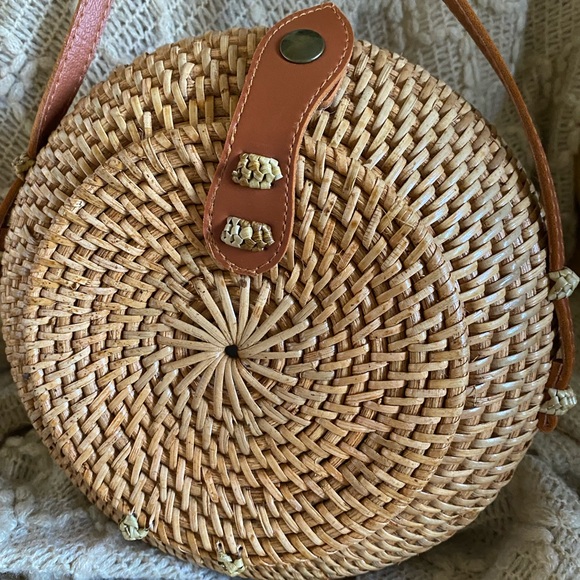 Bags | Rattan Crossbody Bag Nwot | Poshmark